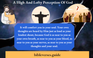 A High And Lofty Perception Of God - Bible Verses