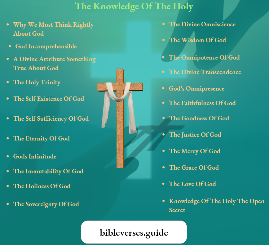 The Knowledge Of The Holy - Bible Verses