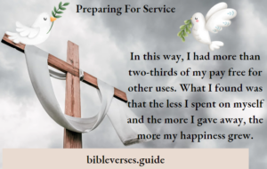 Preparing For Service - Bible Verses