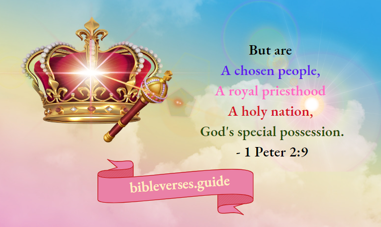 1 Peter 2:9 NIV - But You Are A Chosen People, A Royal - Bible Verses