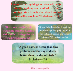 Ecclesiastes Book Of The Bible - Bible Verses