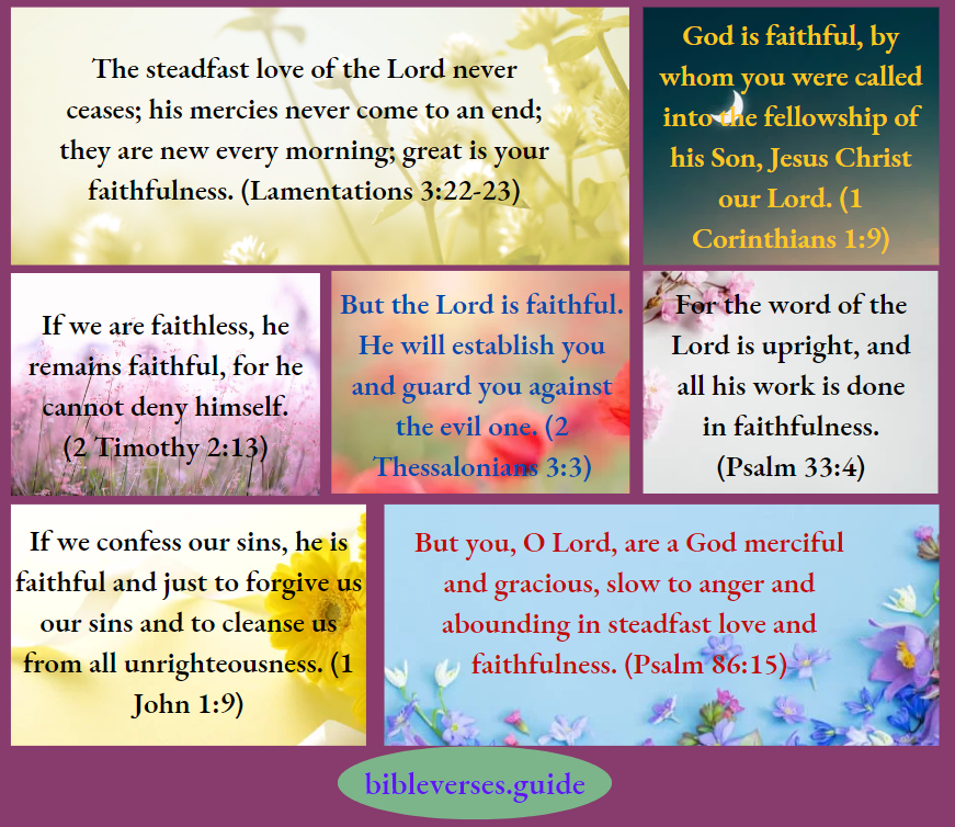Bible Verses on God's Faithfulness - Bible Verses