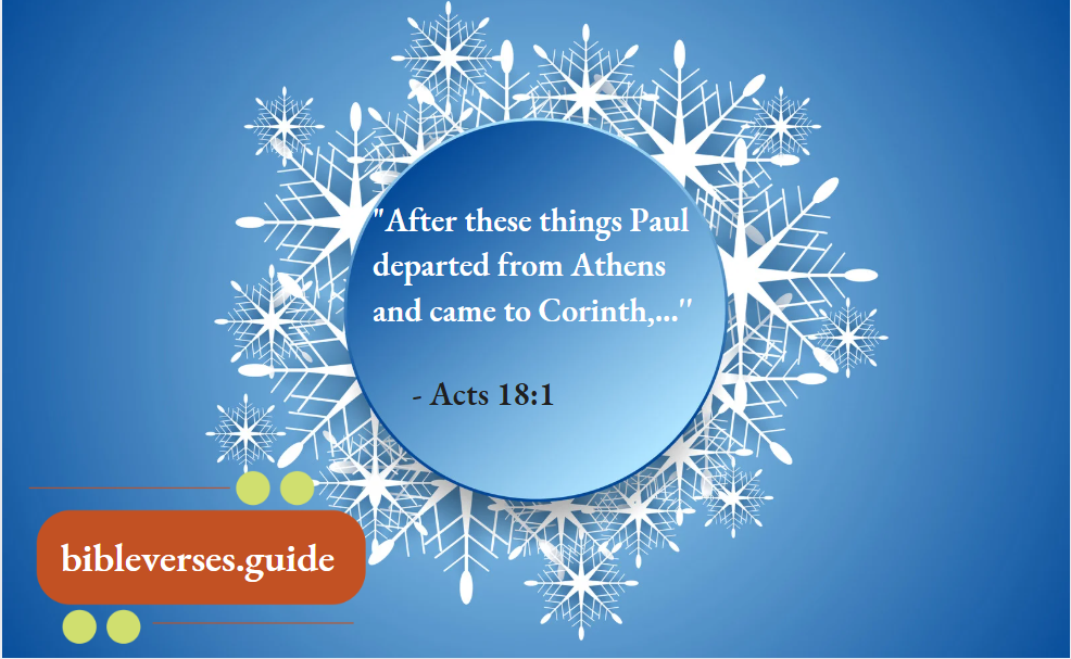 Acts Of The Apostles - Acts Chapter 18 - Bible Verses