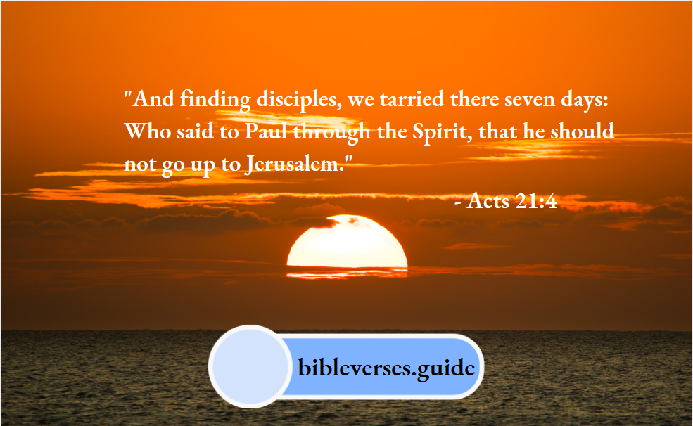 Acts Of The Apostles - Acts Chapter 21 - Bible Verses