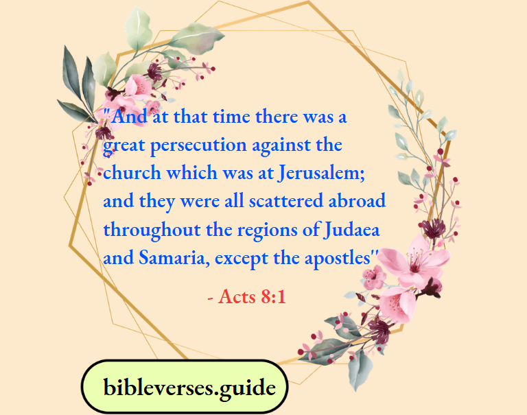 Acts Of The Apostles - Acts Chapter 8 - Bible Verses