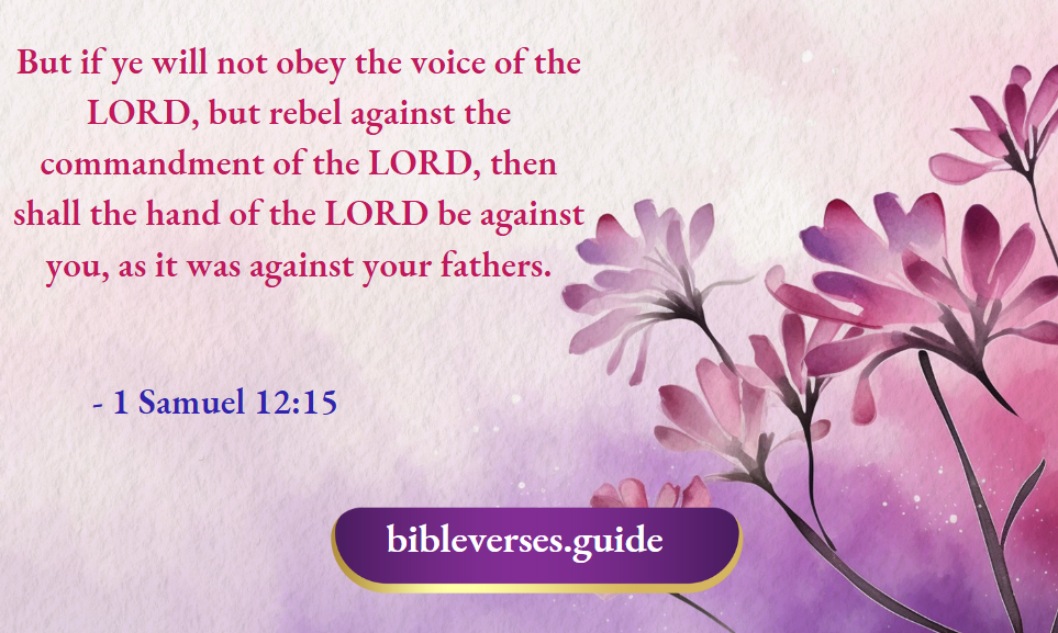1 Samuel 12: A Reminder To Trust God Above All Else - Bible Verses