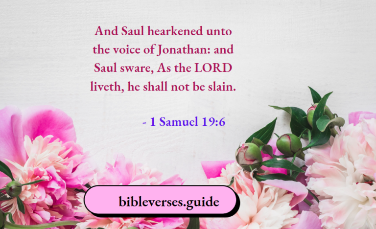 1 Samuel 19: God’s Sovereignty In David’s Escape From Saul - Bible Verses