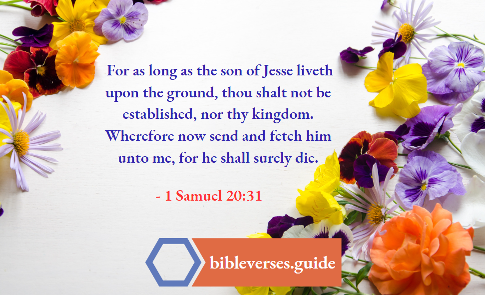 1 Samuel 20: A Friendship Rooted In Trust And God’s Purpose - Bible Verses