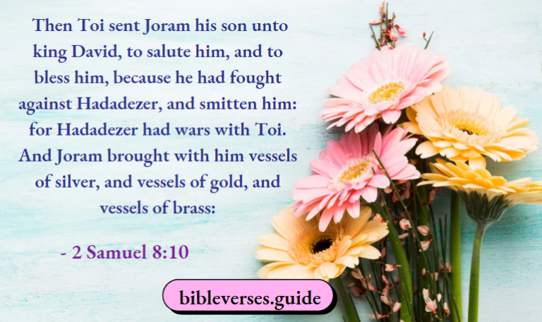2 Samuel 8 A King’s Leadership And God’s Sovereignty - Bible Verses