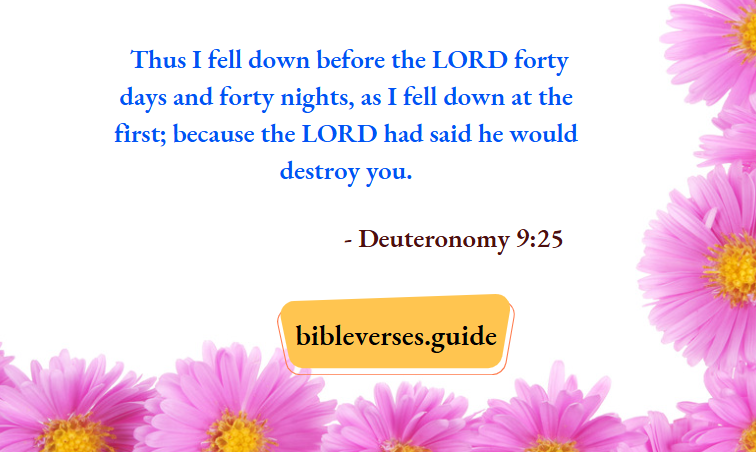 Deuteronomy 9: A Reminder Of God's Grace Amid Human Imperfection - Bible Verses