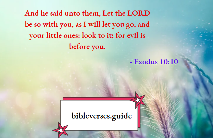 Exodus 10 The Darkness That Could Be Felt - Bible Verses