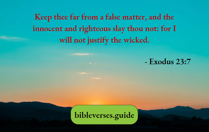 Exodus 23 The Covenant Confirmed: God’s Promise Of Blessing - Bible Verses