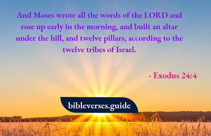 Exodus 24 The Covenant Sealed: Israel Commits To Obedience - Bible Verses