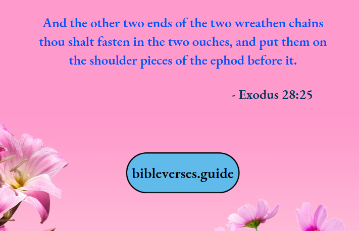Exodus 28 Priestly Garments: Holiness In Ministry - Bible Verses