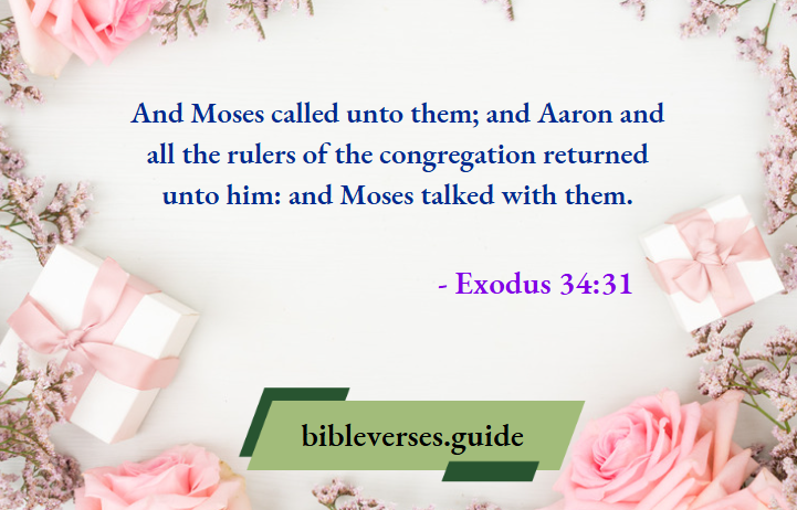 Exodus 34 The Renewal Of The Covenant: God’s Grace And Mercy - Bible Verses
