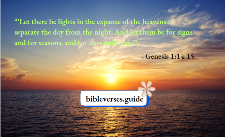 Chapter 1 Genesis Unveiled - Bible Verses