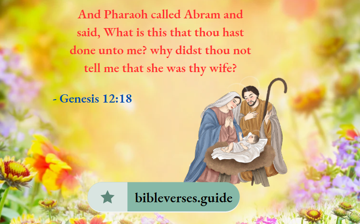 Genesis 12 God’s Promise And Abram’s Journey Of Faith - Bible Verses