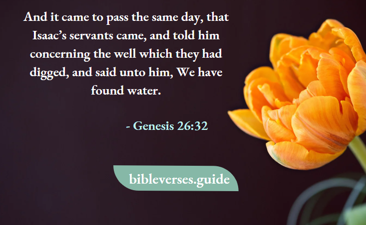 Genesis 26 Isaac’s Journey Of Faith - Bible Verses