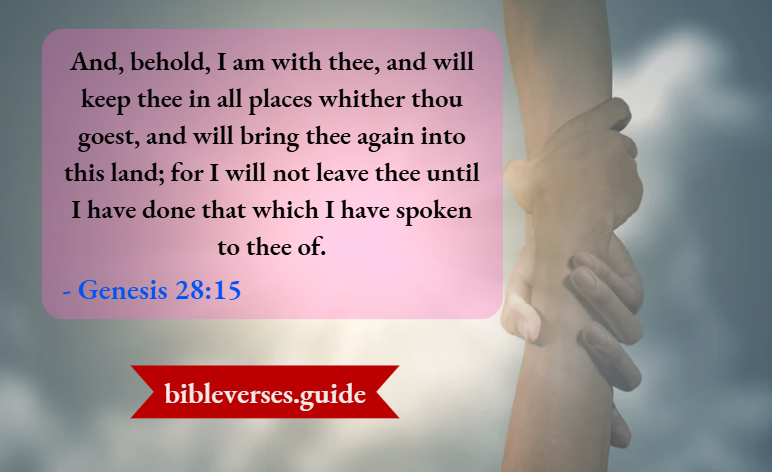 Genesis 28 Divine Promises And Human Commitments - Bible Verses