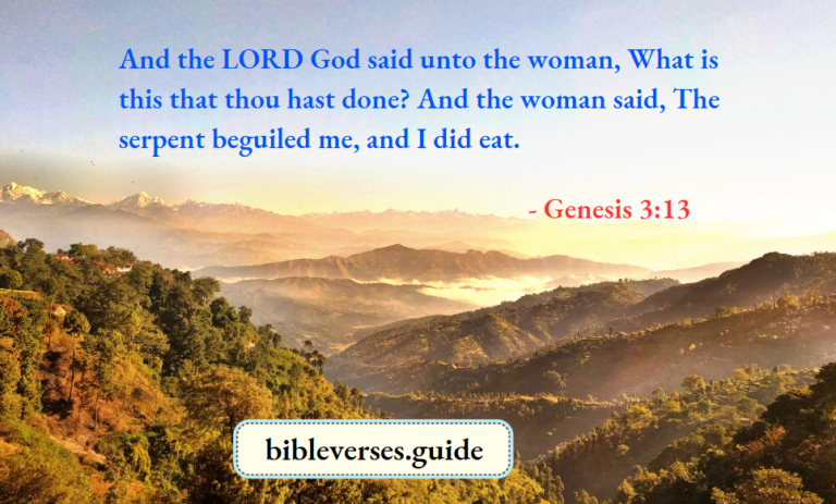 Genesis 3 The Fall Of Man - Bible Verses