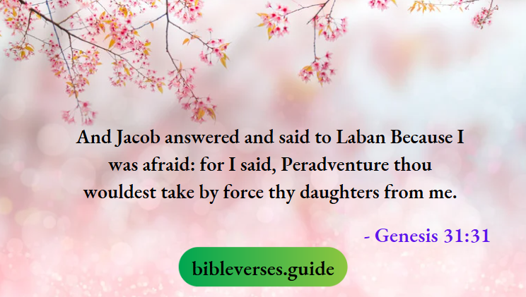 Genesis 31 Trusting God In The Face Of Opposition - Bible Verses
