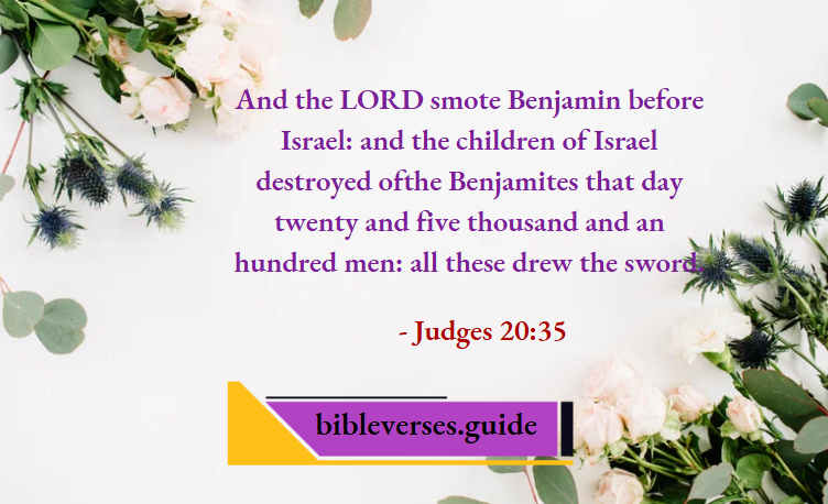 Judges 20 The Fight For Justice Amidst National Brokenness - Bible Verses