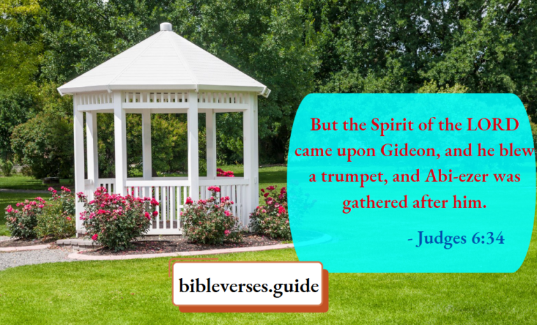 Judges 6 Gideon’s Call And God’s Assurance - Bible Verses