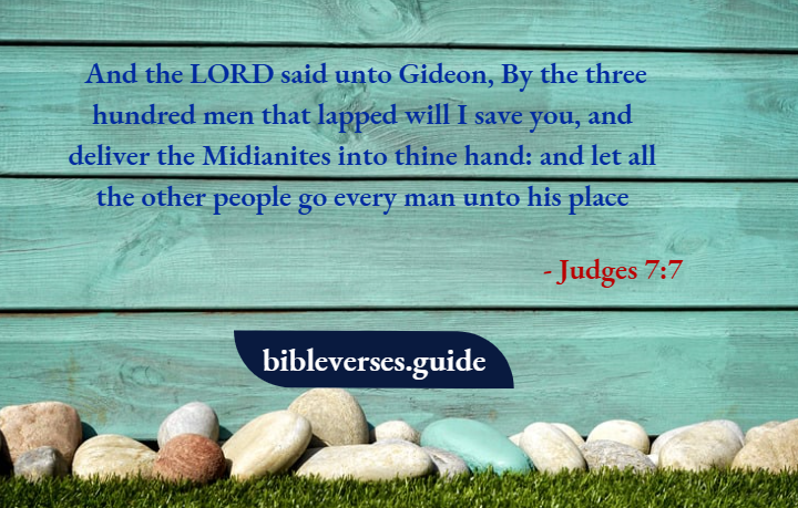 Judges 7 Gideon’s Victory Through God’s Power - Bible Verses