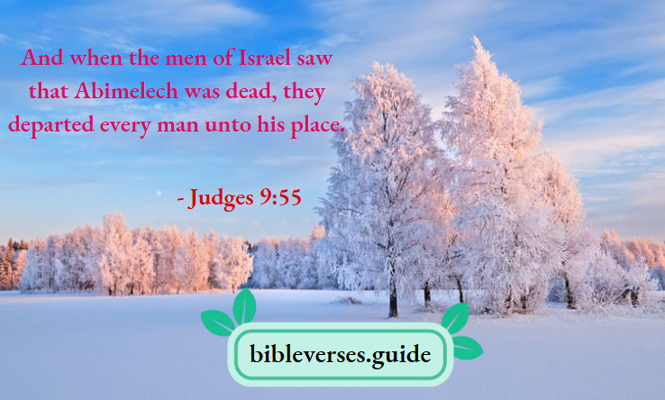 Judges 9 A Warning Against Ungodly Ambition - Bible Verses