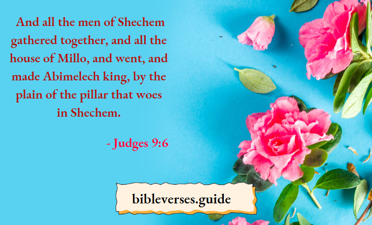 Judges 9 A Warning Against Ungodly Ambition - Bible Verses