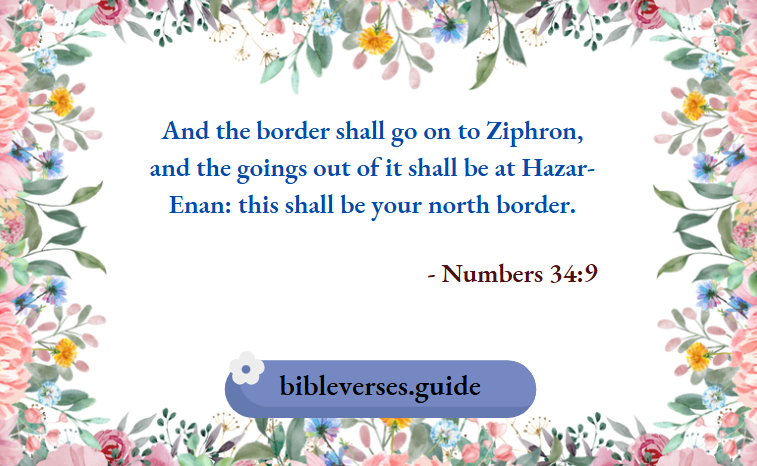 Defining The Promised Land: God's Sovereignty In Numbers 34 - Bible Verses