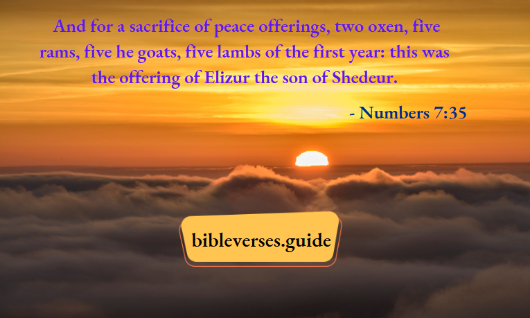 Offerings Of Dedication: Worship And Generosity In Numbers 7 - Bible Verses