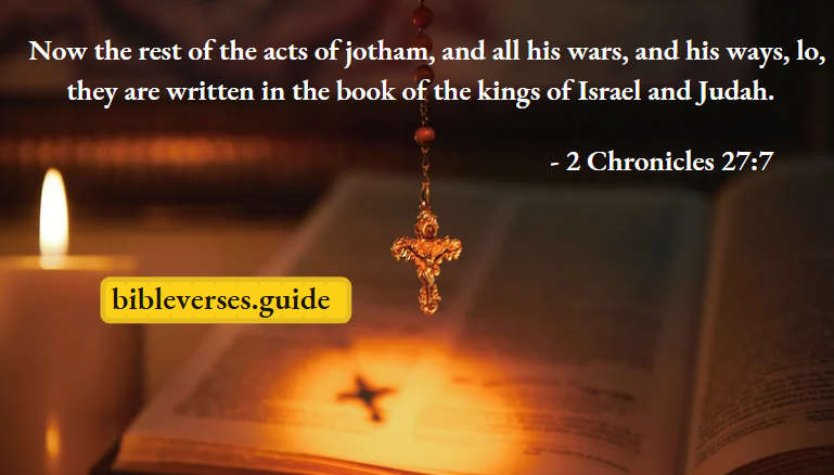 2 Chronicles 27: Building with Strength And Walking with Integrity ...