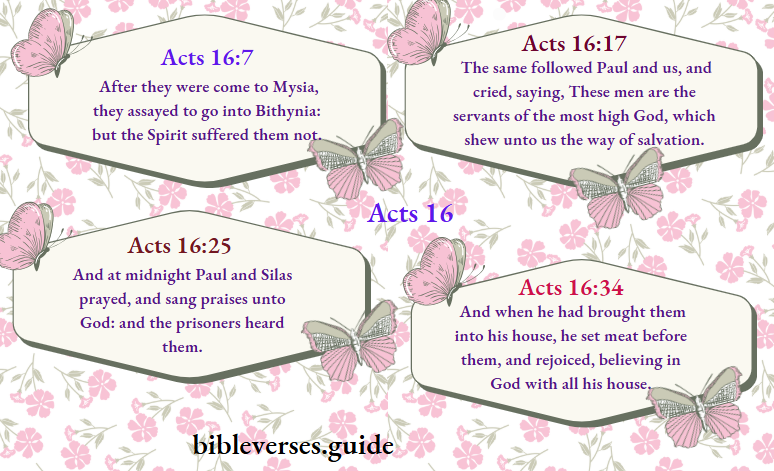 Acts 16: Faith, Obedience, And The Power Of The Gospel - Bible Verses