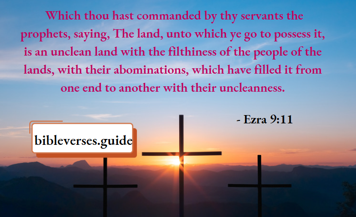 Ezra 9: A Cry For Mercy And Repentance - Bible Verses