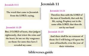 Jeremiah 11: Faithfulness In The Face Of Opposition - Bible Verses
