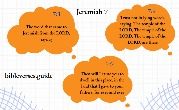 Jeremiah 7: A Call To True Worship And Repentance - Bible Verses