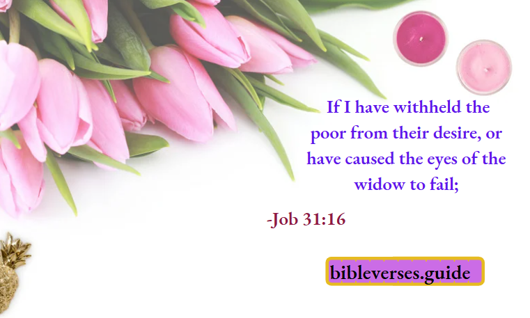 Job 31: Lessons In Living A Blameless And Upright Life - Bible Verses