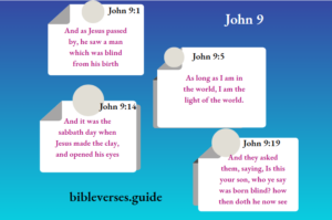John 9: The Man Born Blind: A Story Of Faith And Sight - Bible Verses