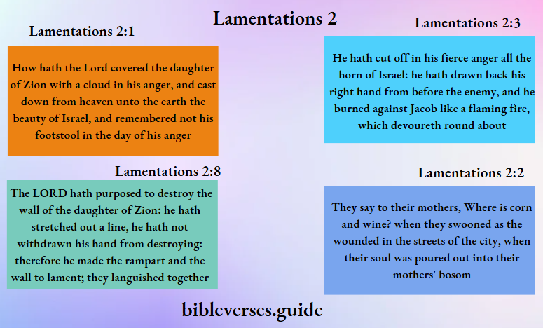 Lamentations 2: A Reminder Of The Holiness Of God - Bible Verses