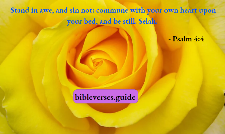 Psalm 4: Trusting God In Seasons Of Trouble - Bible Verses