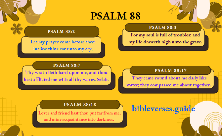 Psalm 88: Trusting God When All Seems Lost - Bible Verses