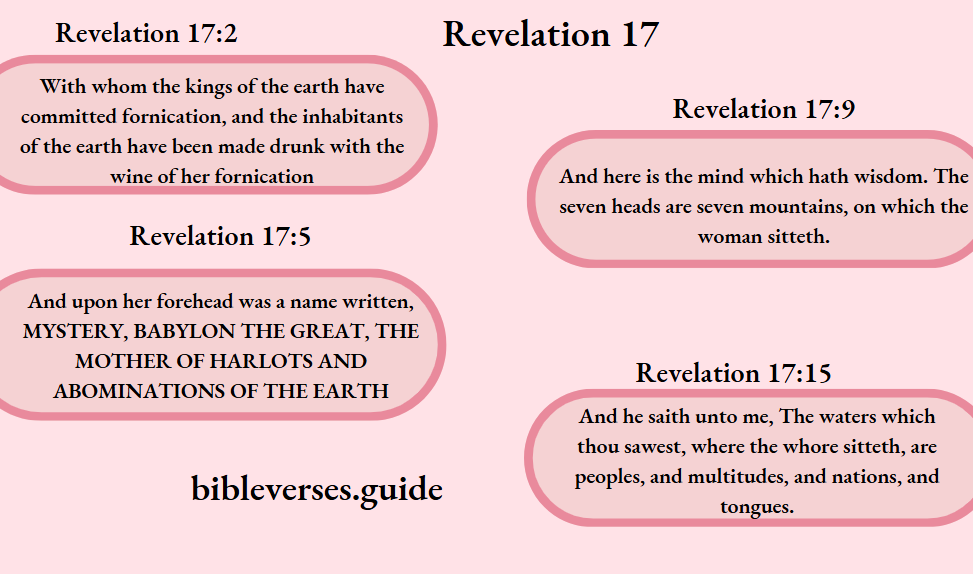 Revelation 17: God’s Justice On Babylon The Great - Bible Verses